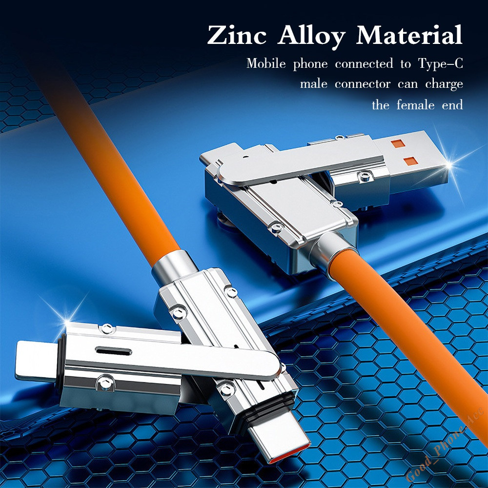 120W Fast Charging Cable Flash Charge Line Micro USB Type-C iOS Charge ...