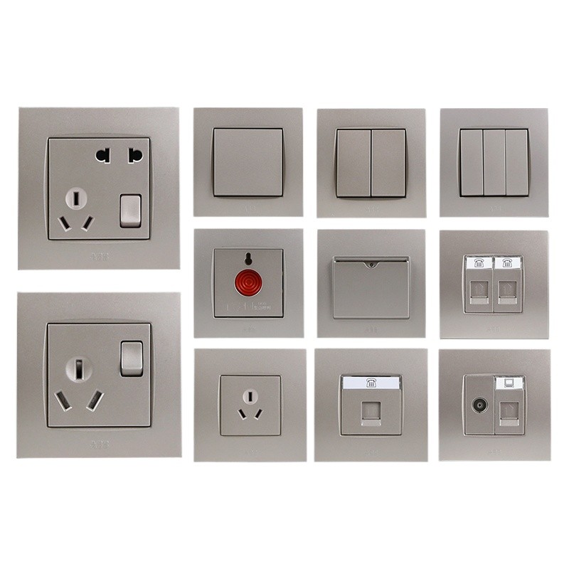 ABB switch socket is controlled by art series classical gold 86 type ...