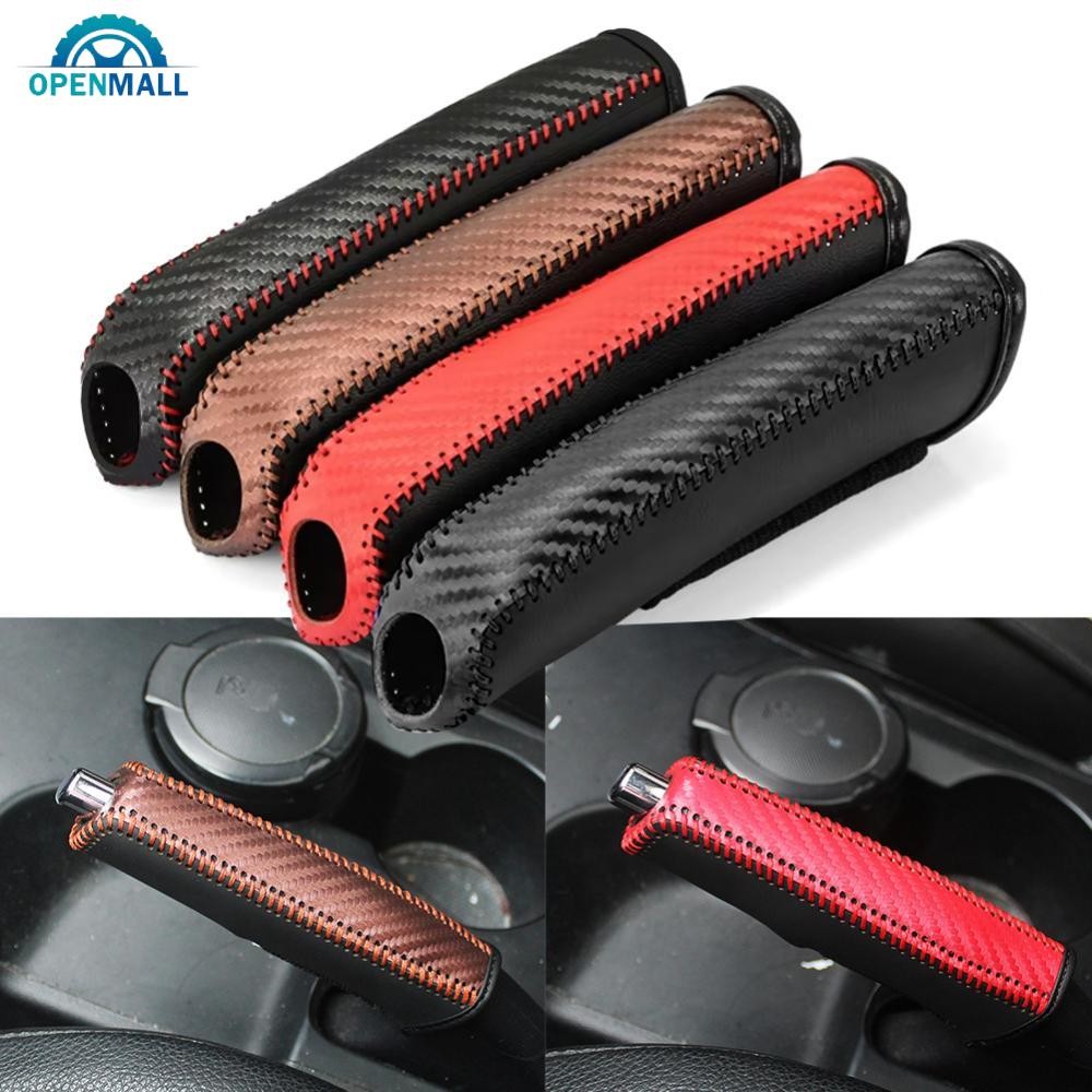 OPENMALL Universal Car PU Leather Gears Handbrake Cover Shift Lever ...