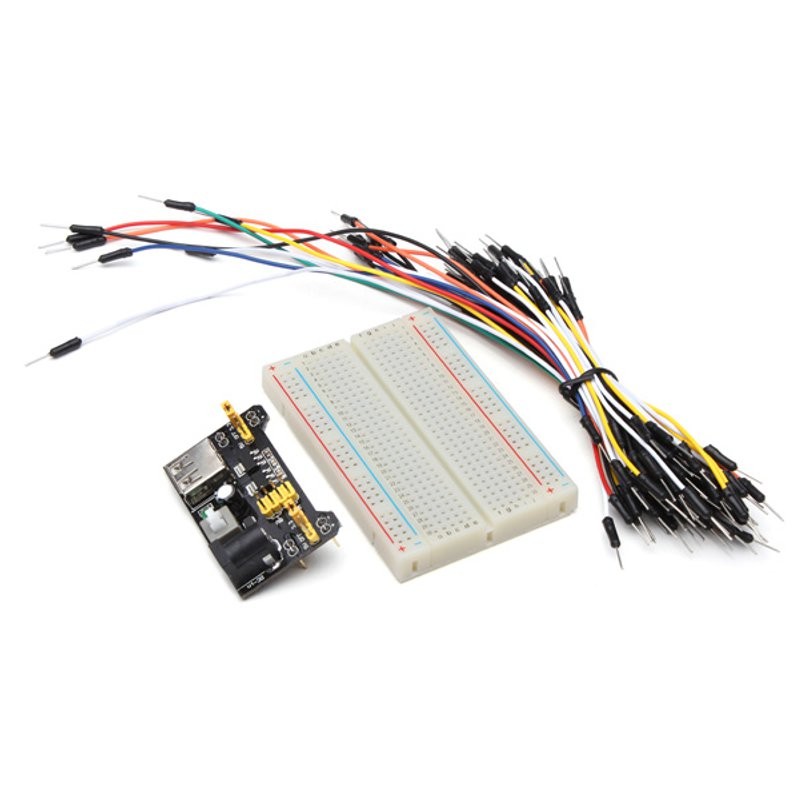 400 Tie-point Solderless PCB Breadboard + 65pcs Jumper Wire Male to ...