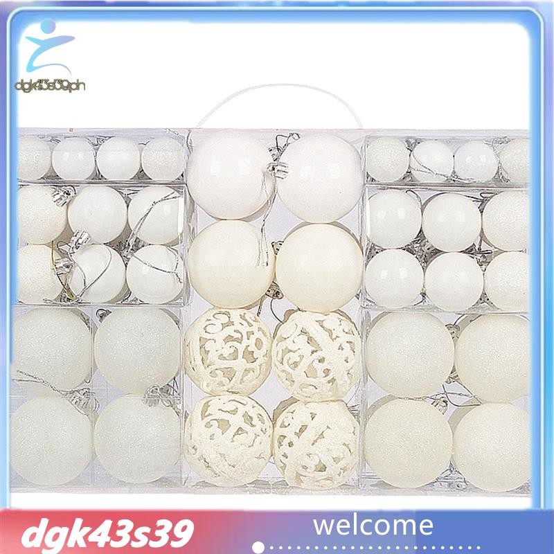 [Pretty] 100PCS Christmas Ball Box Set Available Holiday Christmas Tree ...