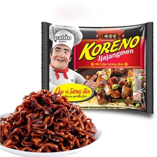Koreno JJAJANGMEN PALDO KOREAN NOODLES MIXED WITH BLACK SOY SAUCE ...