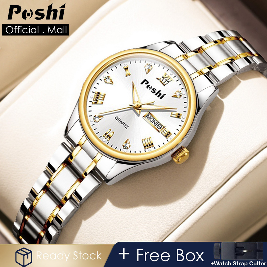 POSHI New Style Original Luxury Dual Calendar Stainless Steel automatic ...