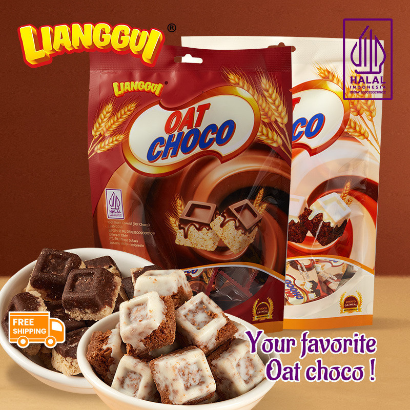 PUTIH Halal Lianggui Oat CHOCO Oatmeal Chocolate Flavor Oatmeal White ...