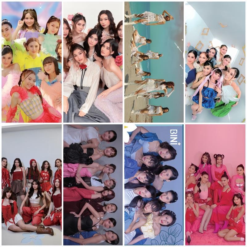 Bini Members Mikha Maloi Aiah Posters A3 size 8PCS/Set | Shopee Philippines