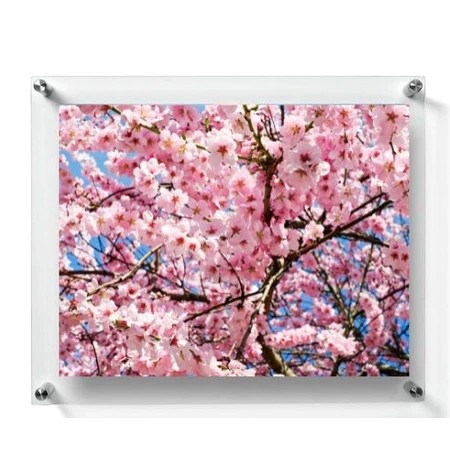 【COD】Acrylic Wall Frame for Permits Poster Mission Vision Sandwich-type ...