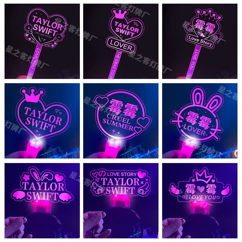 Mold Taylor Swift Concert Support Light Sign Customized Fluorescent ...