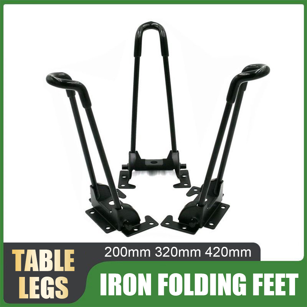 Wrought iron folding legs U-shaped cat legs computer table legs sofa ...