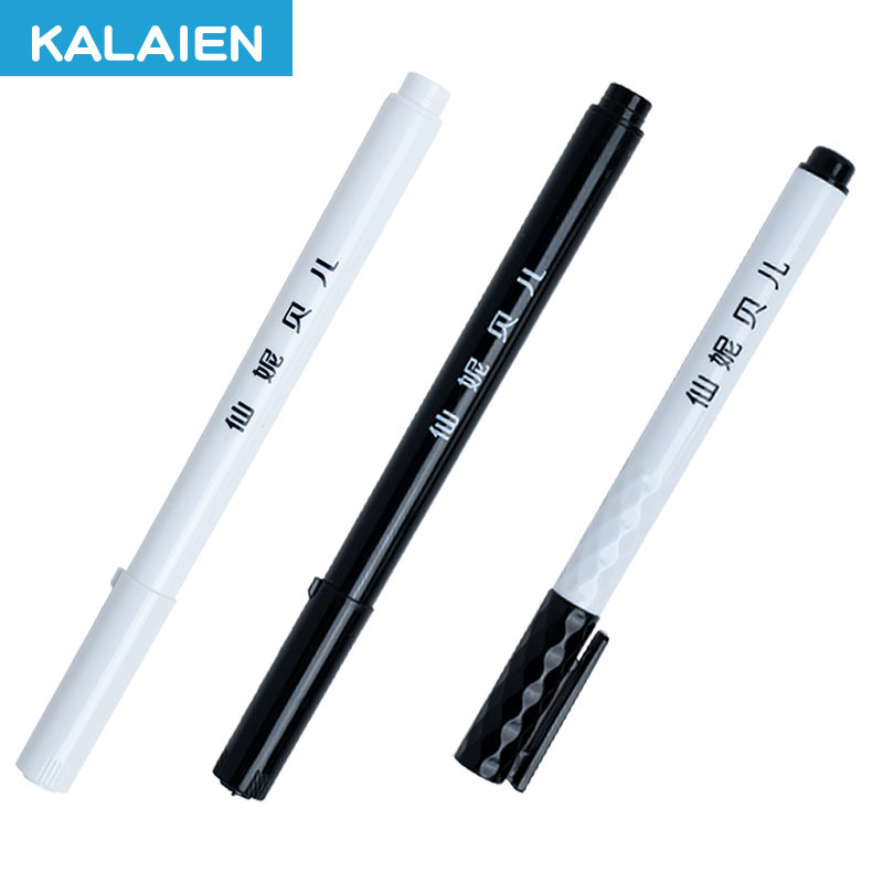 SHANIABELLE Baking Coloring Pen Drawing Pen Black/White Pen Soft Brush ...