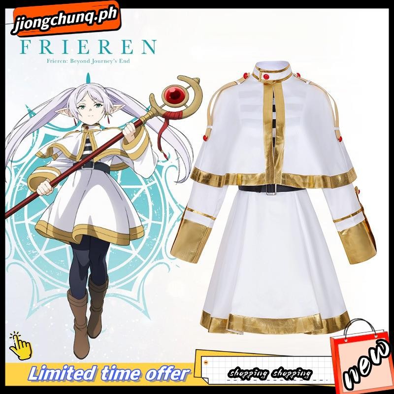 FRIEREN Cosplay Costume New Anime FRIEREN AT THE FUNERAL Dress+Cloak ...