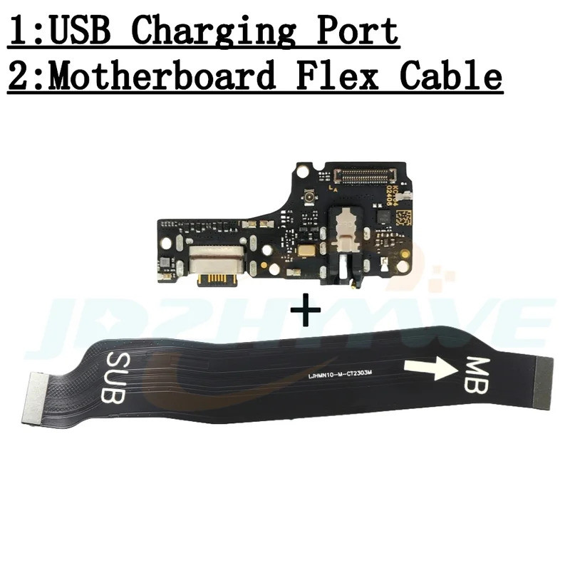 USB Charging Port Mic Microphone Dock Connector Board For Xiaomi Poco M5s 2207117BPG Mainboard ...