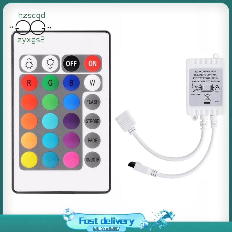 【Hzscqdzyxgs2】24 Keys Remote Control+ LED Controller RGB Control Box ...