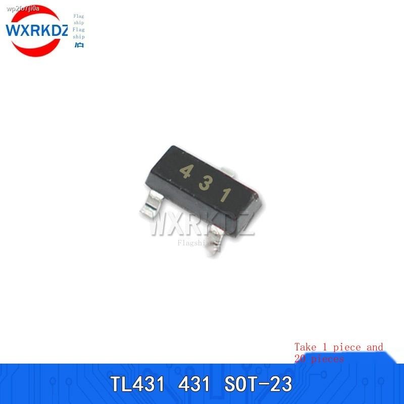 SMD transistor TL431 silk screen 431 SOT-23-3 voltage regulator tube adjustable voltage ...