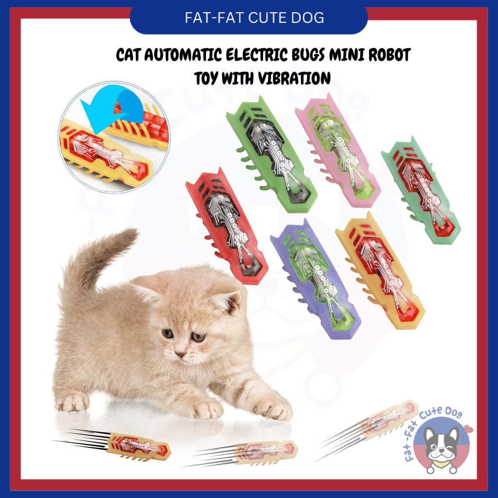 The Cat Automatic Electric Bugs Mini Robot Toy with Vibration ...