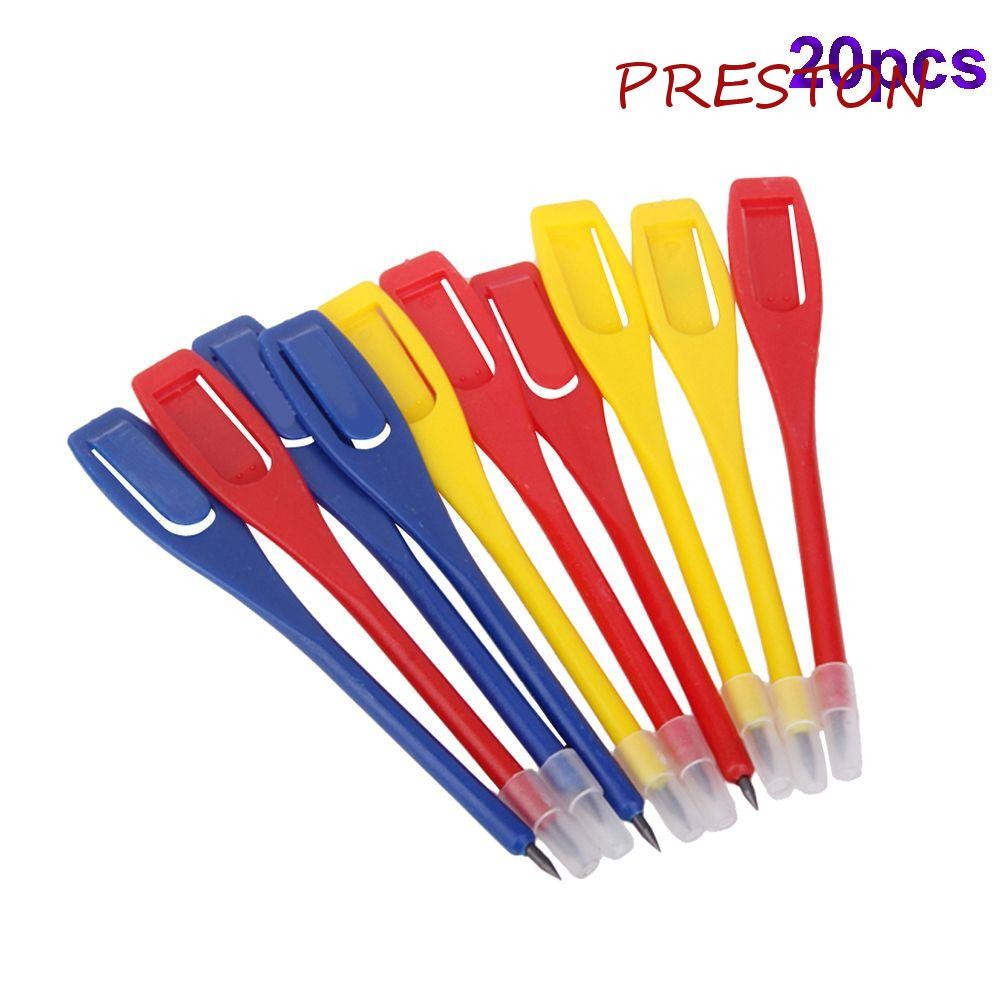 PRESTON Golf Scoring Pen Portable Pencil Clip Score Card Plastic Pencil ...