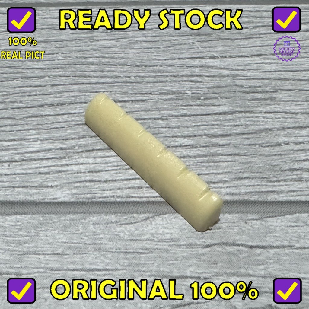 MAXCHEER MU1637-3 Acoustic Guitar Bridge Nut 6 String Plastic Acoustic ...