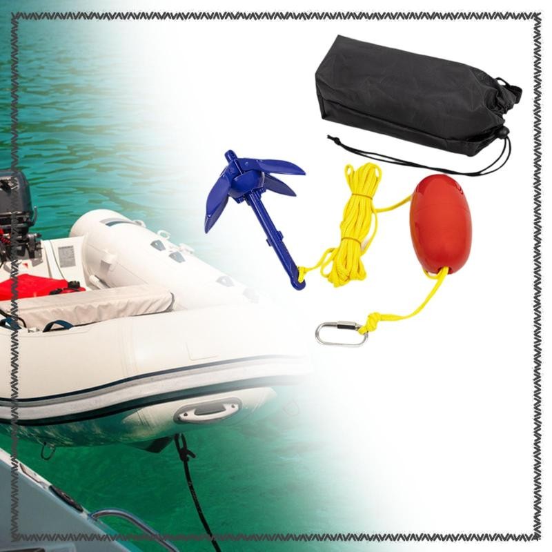 [MCA] Folding Grapnel Anchor Small Boat Anchor for Boating Inflatable ...