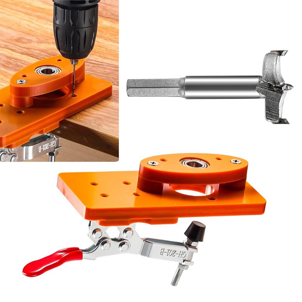 Cabinet Hinge Drill Guide DIY Tool Door Hinge Router Template For Door ...