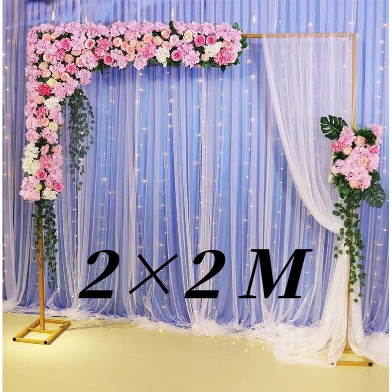 2*2M Square Arch Backdrop Stand Metal Wedding Arch Stand Frame Ceremony ...