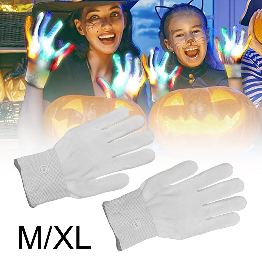 1Pair Popular Cool Rave Flashing Glove for Kids LED Toys Glow Light Up ...