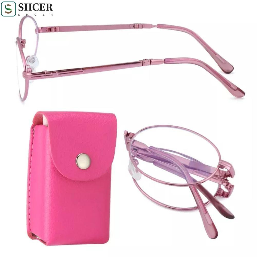 SHCER Folding Reading Glasses Reading Magnifying Portable Bifocal ...