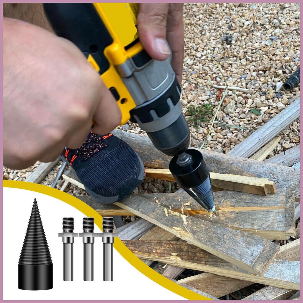 Firewood Drill Bit Fire Wood Drill Bit with 3 Drill Attachments ...