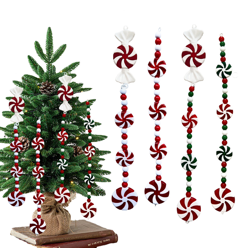 28CM Colorful Candy Pendant Sweets BallS String Christmas Tree Hanging ...