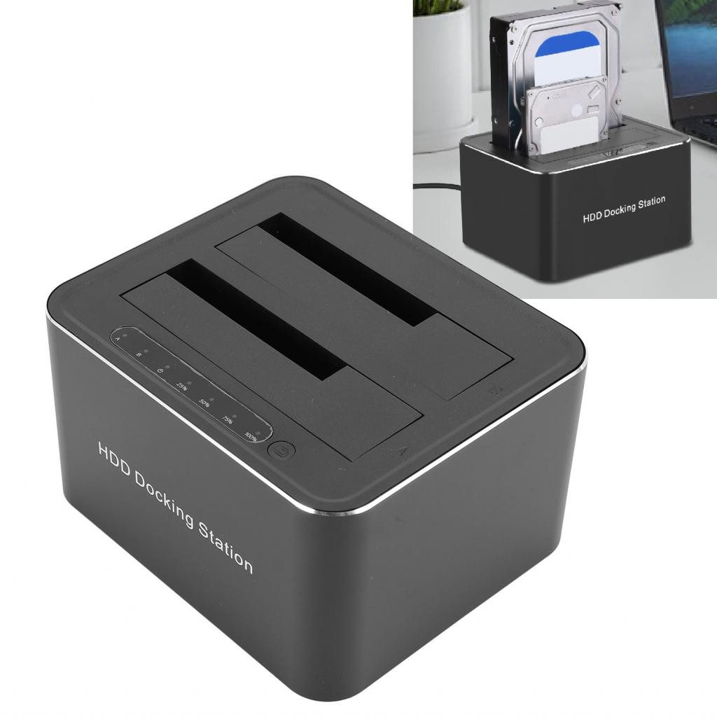 Maib External Hard Drive Docking Station Plug and Play Heat Dissipation ...
