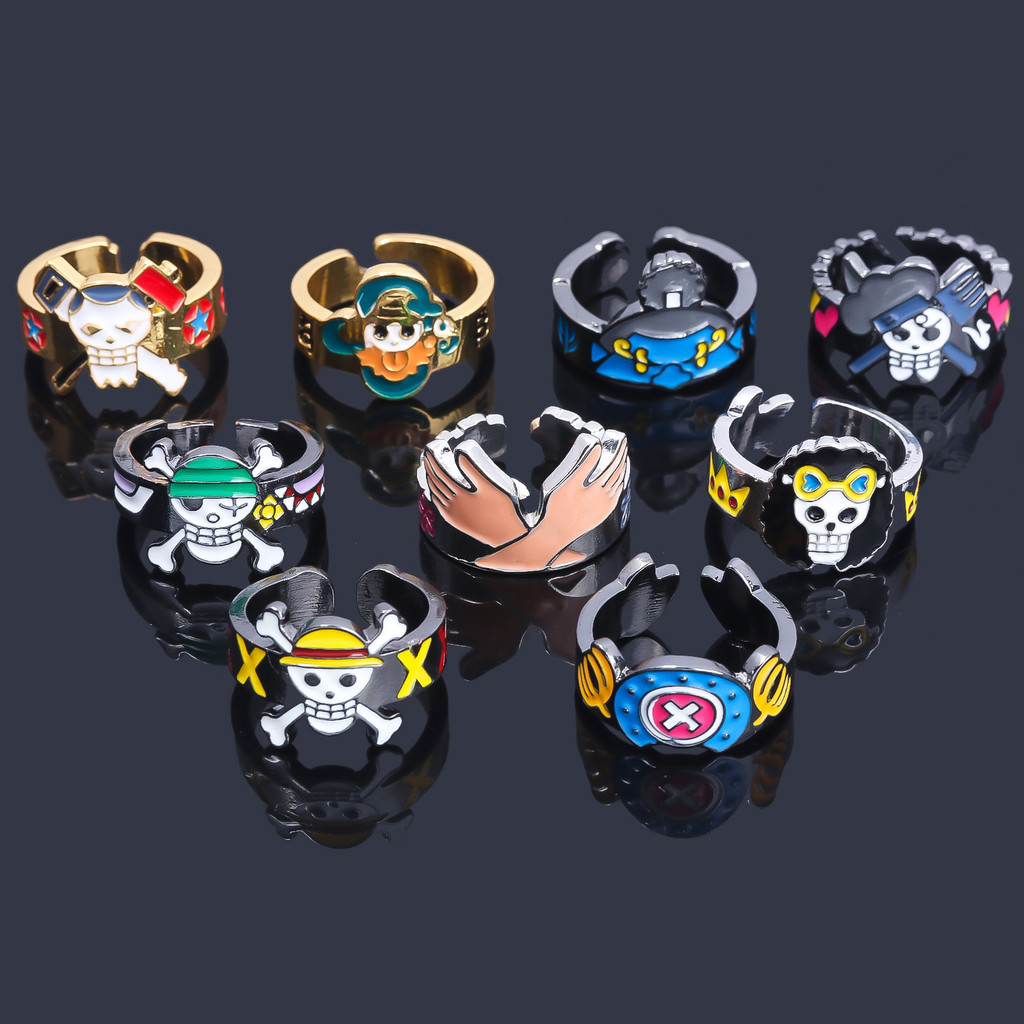 One Piece Straw Hat Pirates Ring Personalized Luffy Zoro Sanji Nami ...