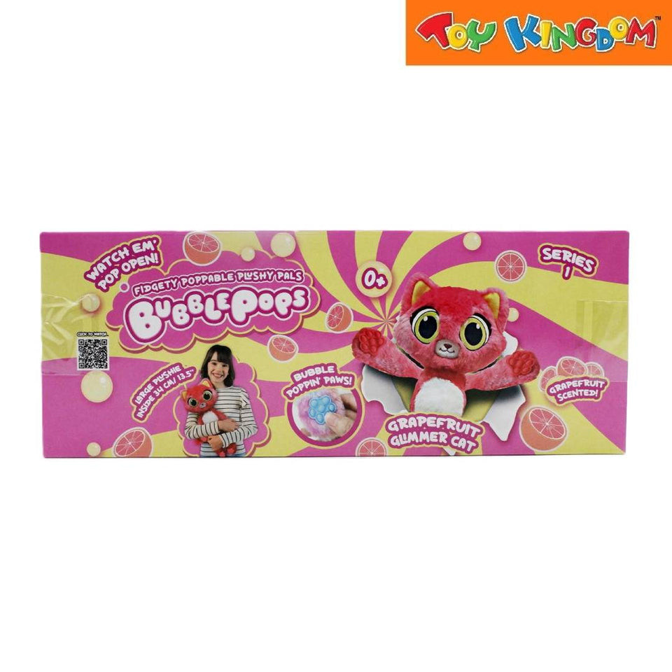 Bubble Pops Series 1 Grapefruit Glimmer Cat Fidgety Poppable Plushy ...