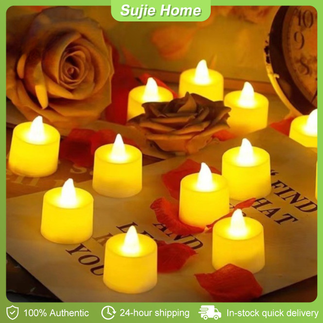 LED Candle Light Romantic Wax Wedding Candlelight Night Wedding ...