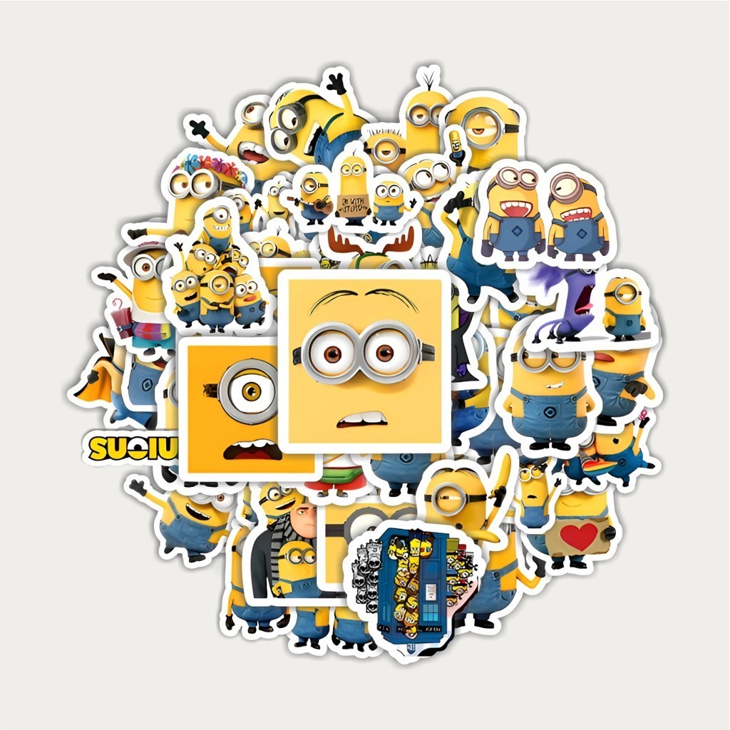 Sticker Pack The Minion Cartoon Stickers | TUMBLR Sticker | HELMET ...