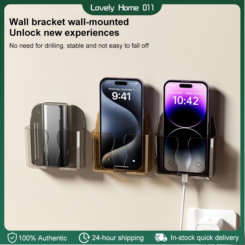 Mobile Phone Wall Holder Universal Cellphone Charge Storage Box ...