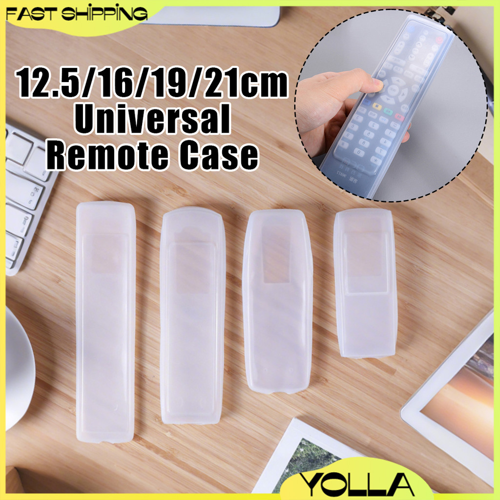 Transparent Remote Cover Silicone Case Universal For 12.5/16/19/21cm TV ...