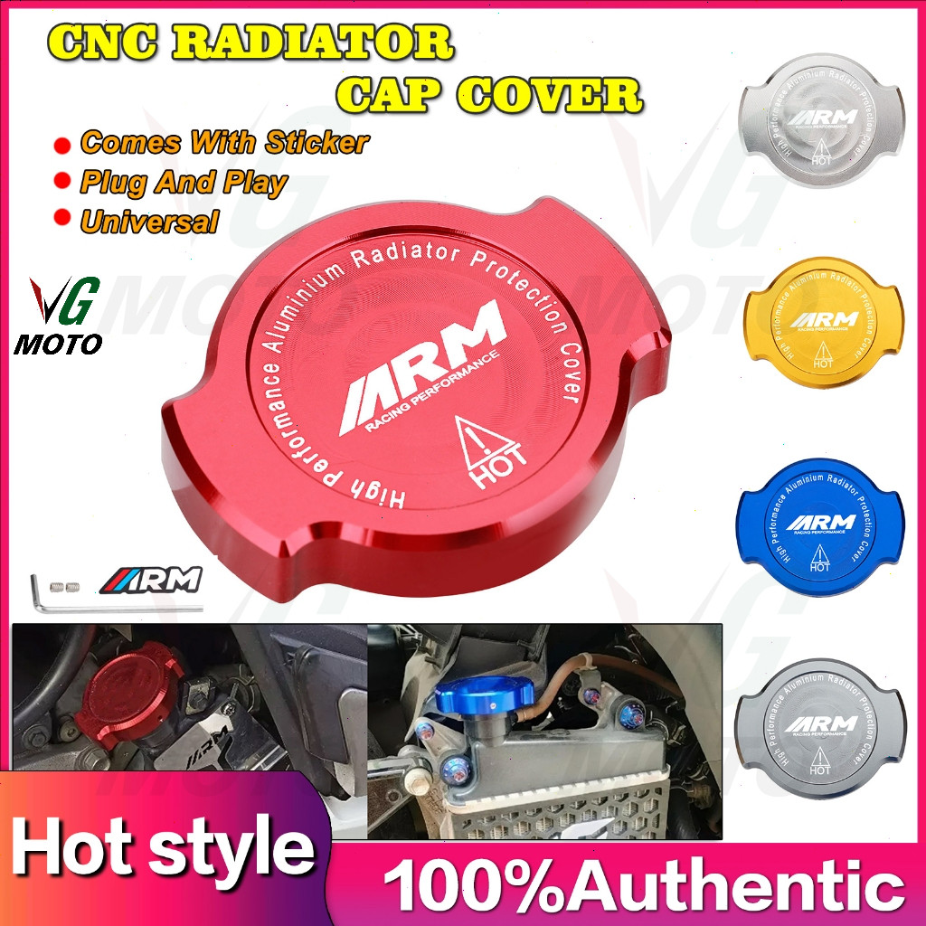 ARM Radiator Cap Cover Universal Full CNC Aluminum With Sticker For ...