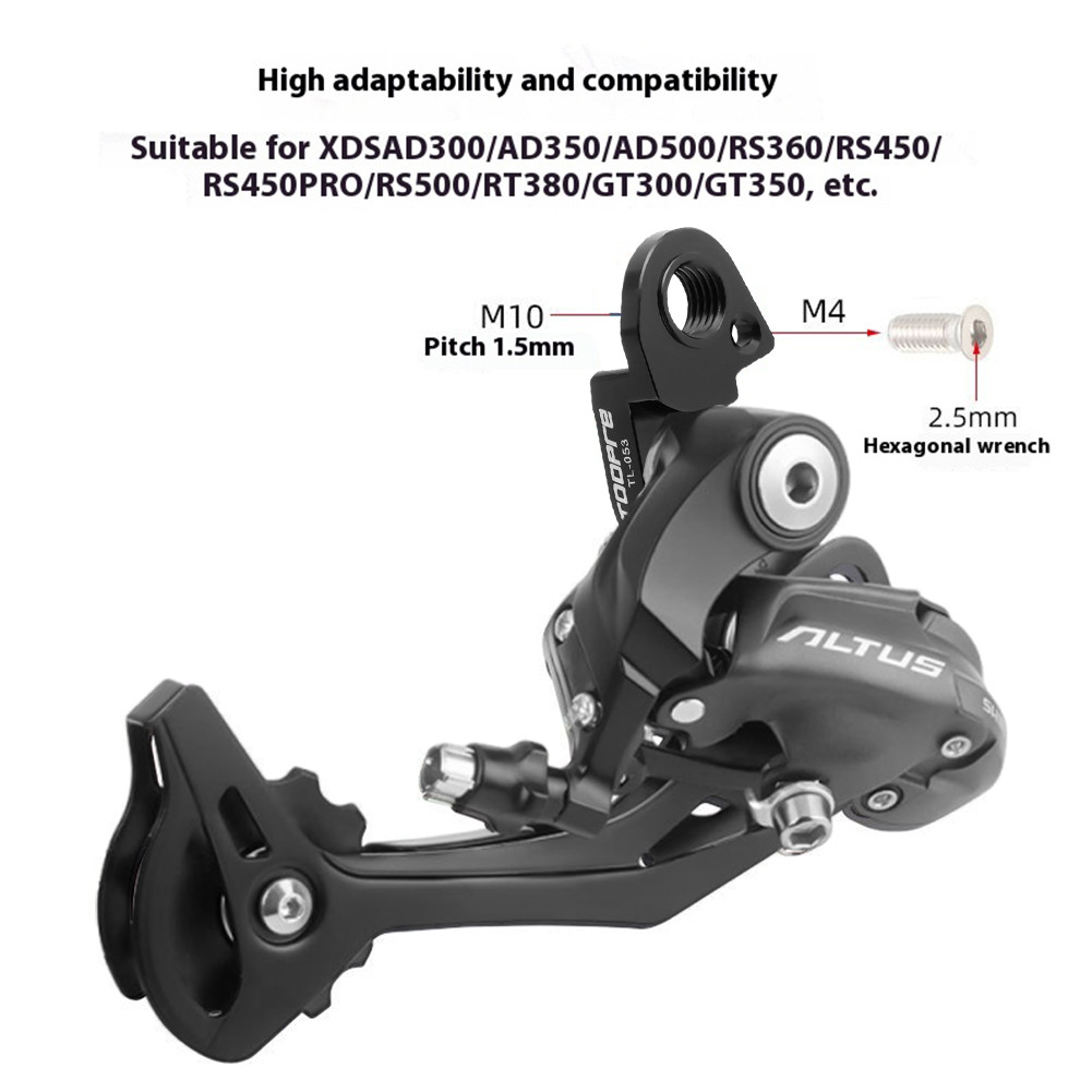 Bike Frame Tail Hook Extender Aluminum Alloy for XDS RS360/RS450 ...