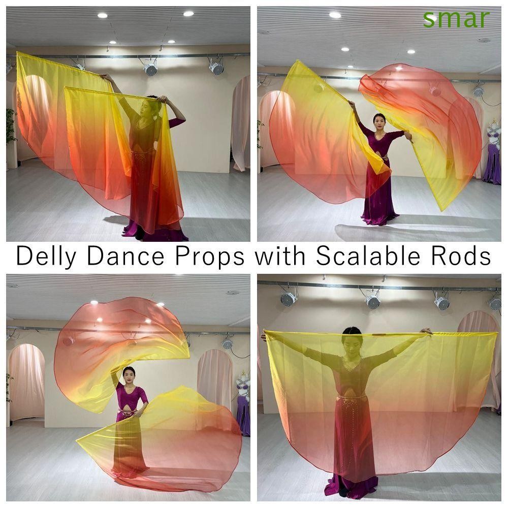 SMAR Semi-circular Flags, with Telescopic Sticks Scalable Rods Belly ...