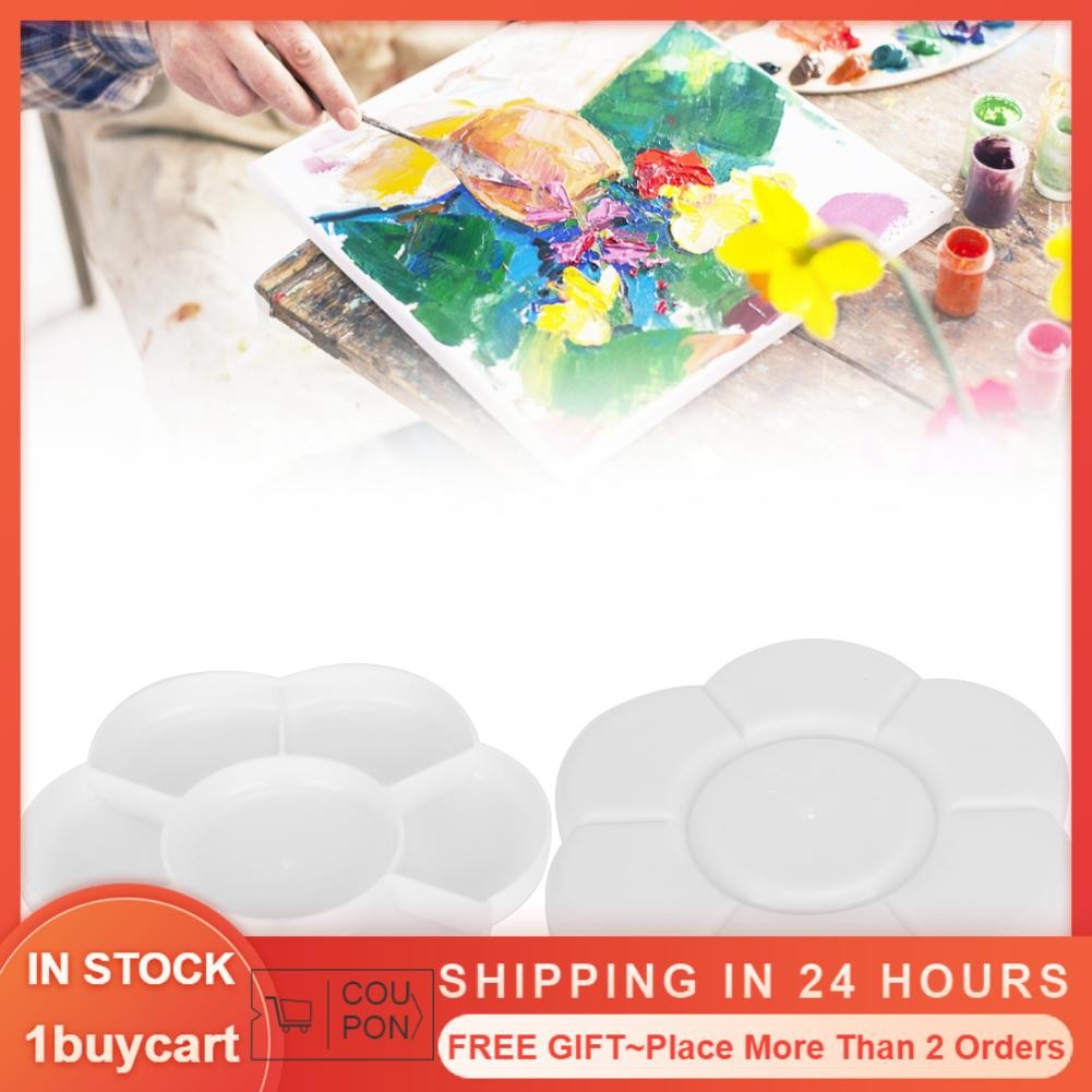 1buycart OVAQUIXI Color Palette Smooth Plastic 6 Holes Art | Shopee ...