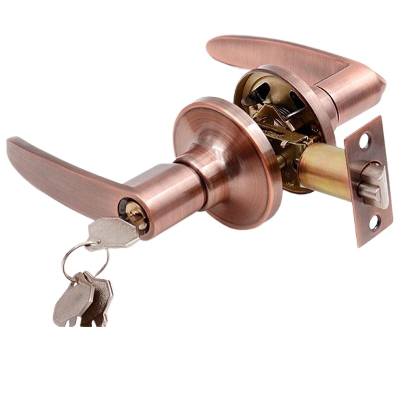 Three-pole Lock Stainless Steel Spherical Handle Lock Bedroom Wooden ...