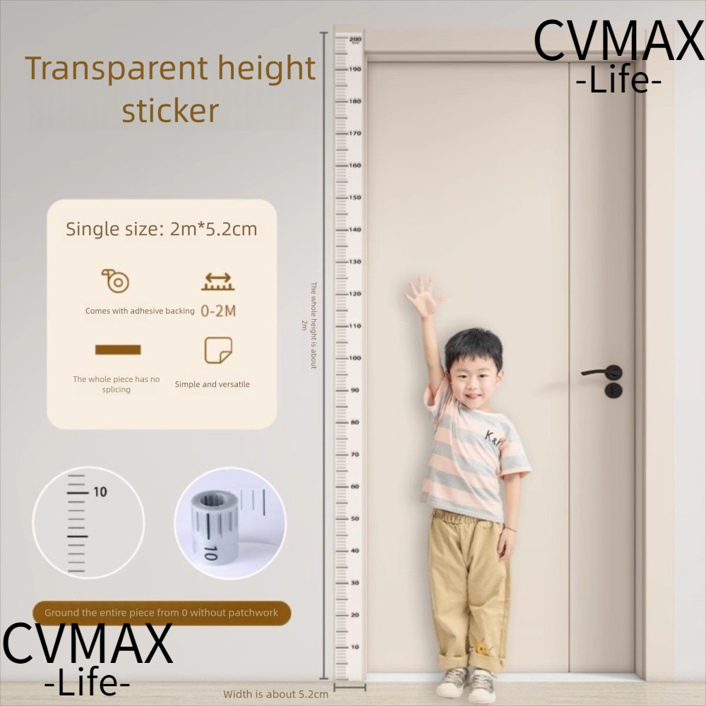 CVMAXX Height Measurement Sticker, Self-adhesive Removable Child Growth ...