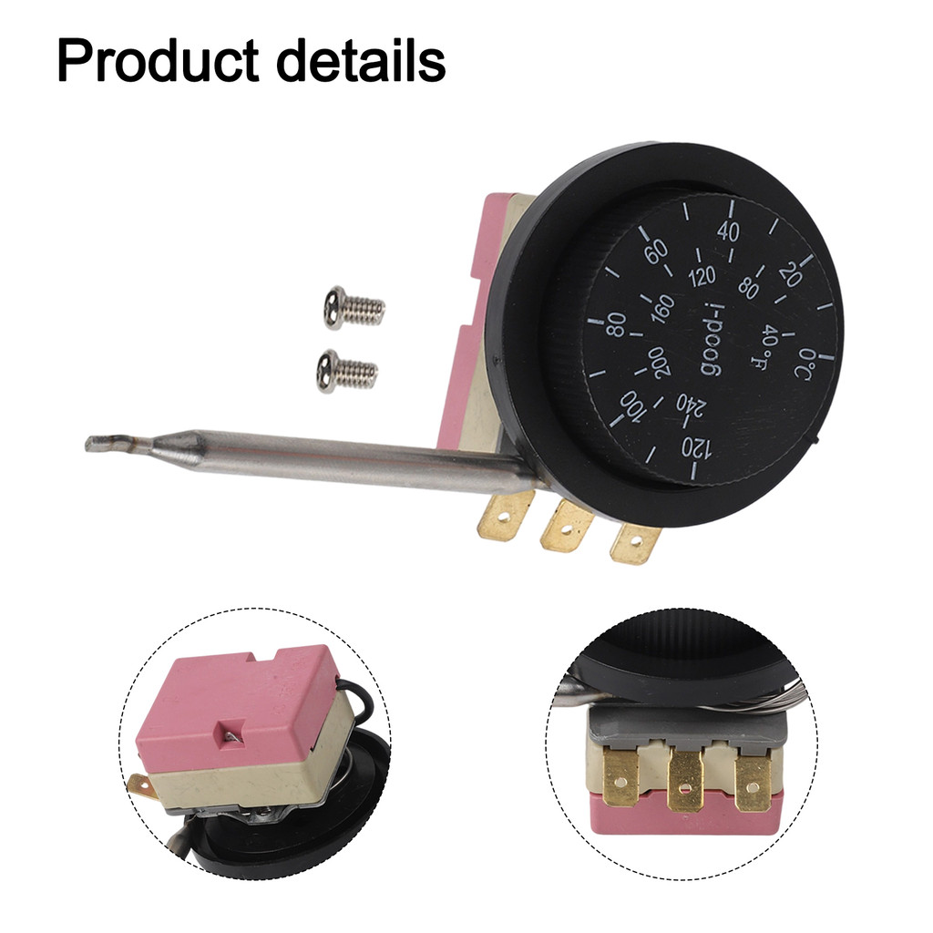 Car Tool 12V Adjustable Electric Fan Thermostat Switch Radiator ...