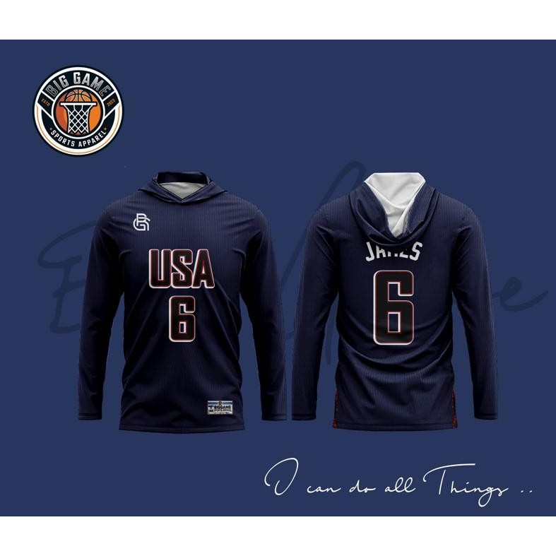 141 SUBLIMATION HOODIE WARMER- BIG GAME CONCEPT 'TEAM USA' Fabric ...