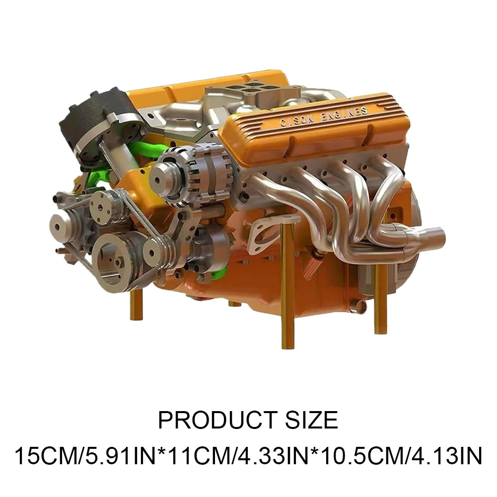 Small-Block Engine Model Kits Wear Resist Realistic Mini V8 Engine Kits ...