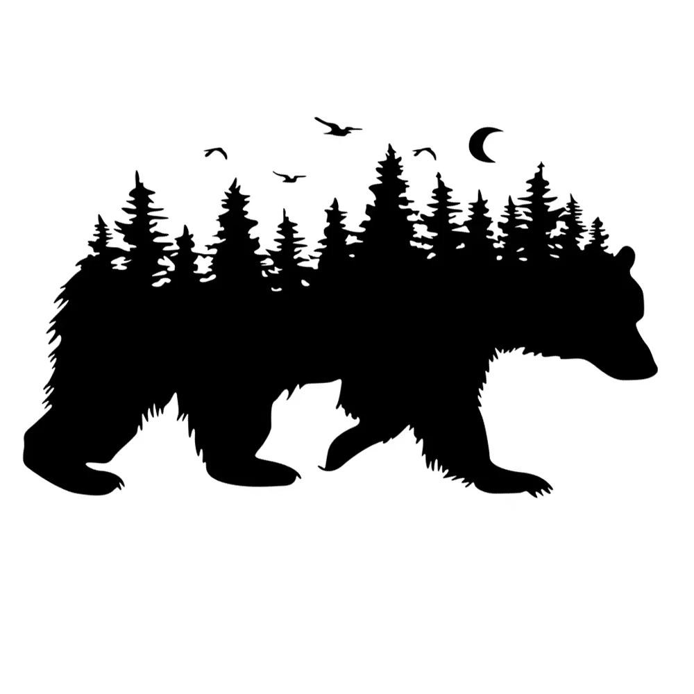 Bear Nature Forest RV Decal Car Body Sticker Motorhome Caravan Van ...