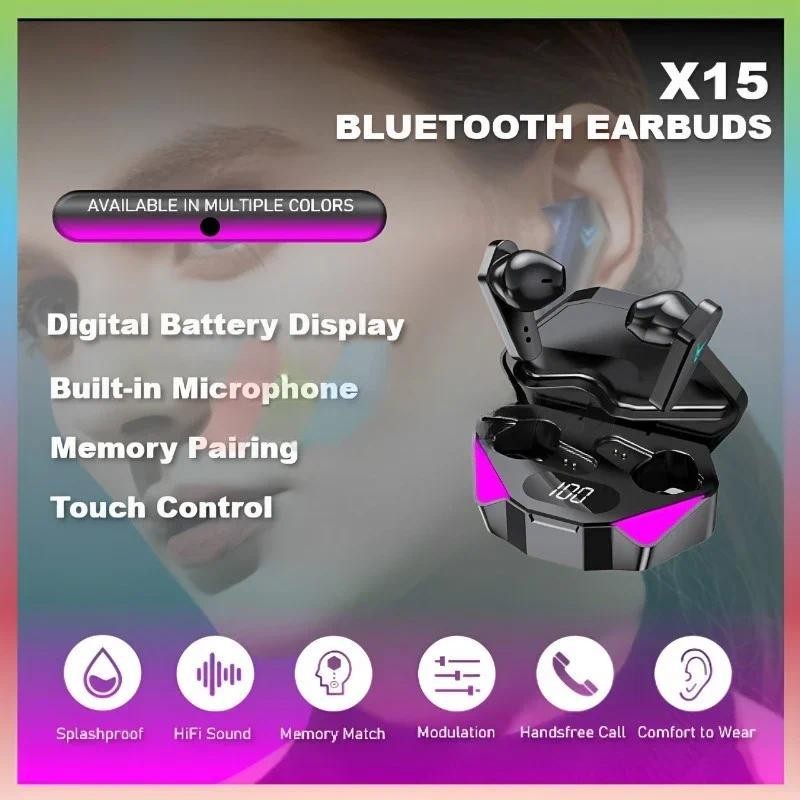 X15 TWS Wireless Headphones Bluetooth Earphones Control Sport Headset ...