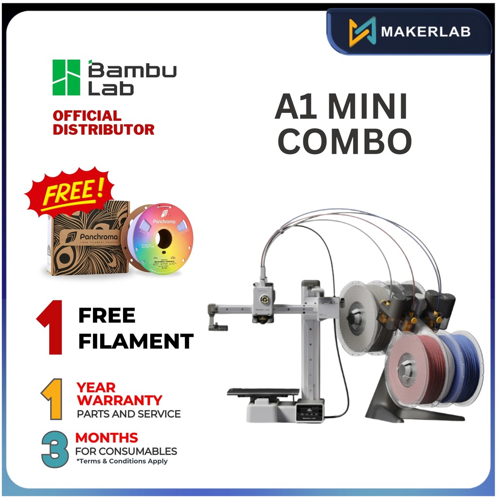 Bambu Lab A1 Mini and A1 Mini Combo 4-Color Printing with AMS lite ...
