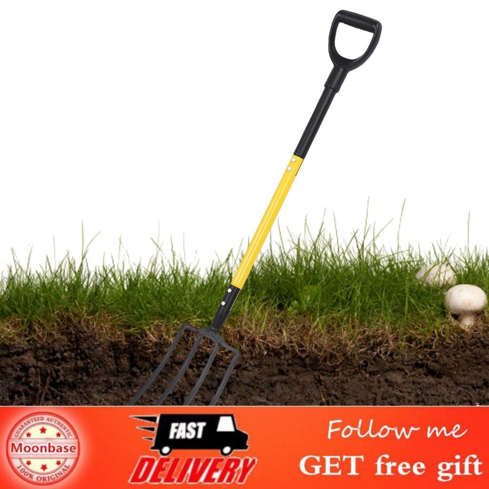 moonbase-ph Oreilet Pitch Fork for Garden 46 Inch 4 Tines Pitchfork ...