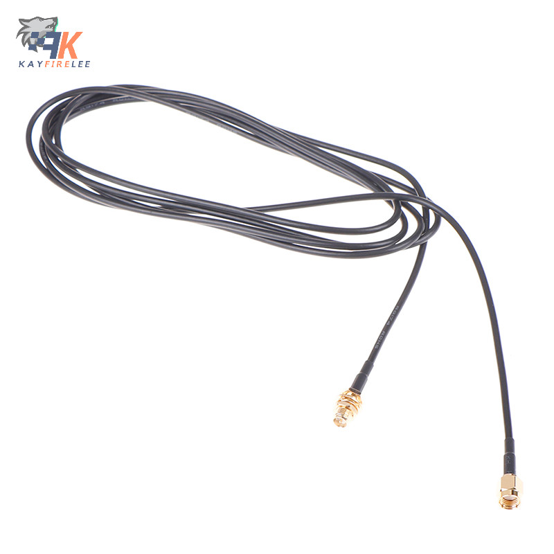 (KFL) 1PC 1m WiFi router antenna extension cable cord RG174 RP-SMA male ...