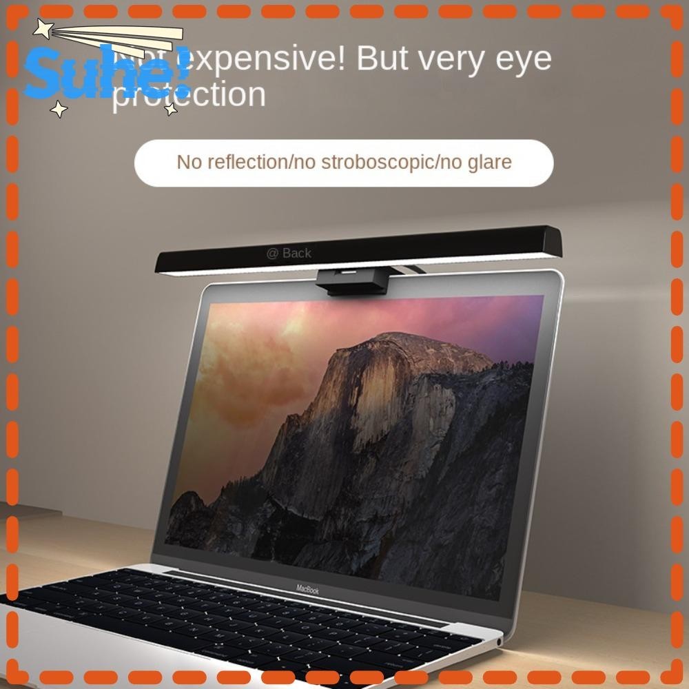 HI-SUHE LED Desk Lamp, Screen Light Bar Stepless Dimming LED Computer ...