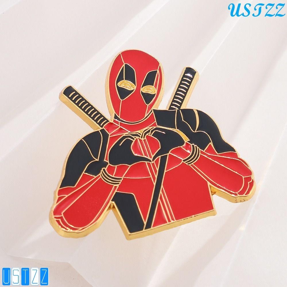 USTZZ Deadpool Metal Pin, Marvel Love Heart Venom&Deadpool Brooch ...